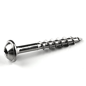 Kreg SML-C125S5-100 Stainless Steel Pocket-Hole Screws, 1 1/4 Inch, #8 Coarse Thread, Maxi-Loc Head, (100 Count)