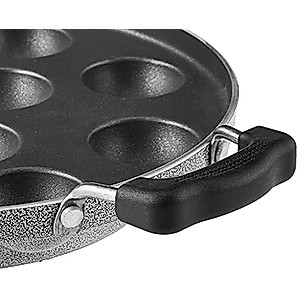 Prestige Manttra Paniyarakkal, Paniyaram Aebleskiver maker, 11-pits, Black