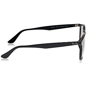 Ray-Ban RB4259F Low Bridge Fit Round Sunglasses, Black/Dark Green, 53 mm