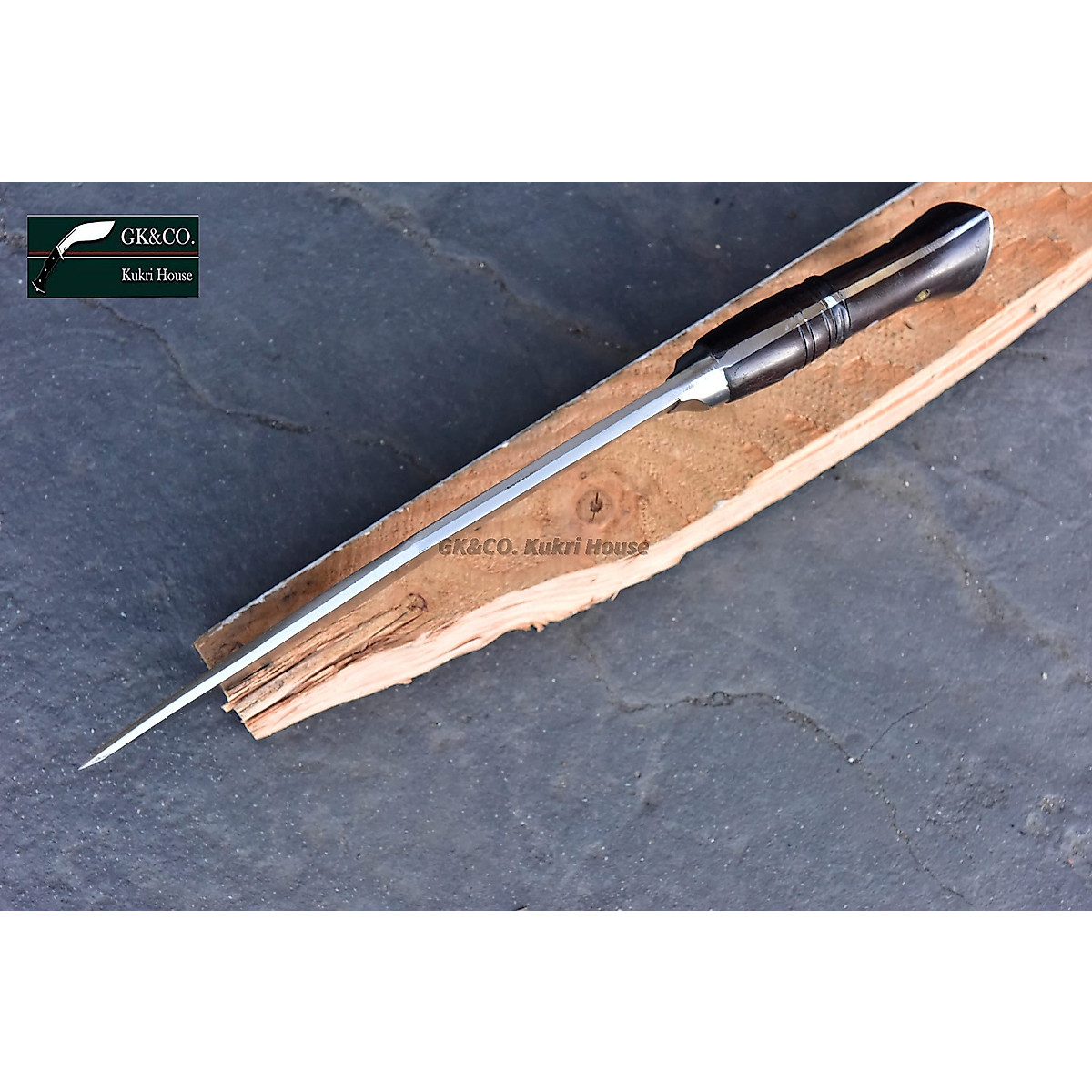 GK&CO. Kukri House Genuine Kukri Knife - 10 Blade World War II Panawal Wooden Handle Kukri/Khukuri- Handmade in Nepal