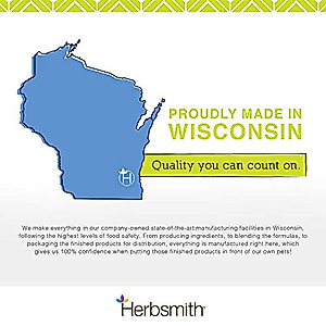 Herbsmith Organic Slippery Elm - Digestive Aid for Dogs and Cats - Constipation and Diarrhea Relief for Dogs and Cats - Megaesophagus Dog Aid- 75g