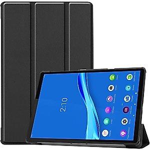 ProCase for Lenovo Tab K10 2021/M10 FHD Plus Case 10.3 Inch (2020 2nd Gen), Slim Smart Cover Stand Hard Shell Case for 10.3" Tab K10 TB-X6C6L TB-X6C6F TB-X6C6X/M10 Plus FHD TB-X606F TB-X606X –Black