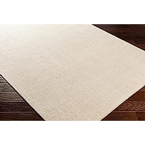 Mark&Day Area Rugs, 9x12 Remy Solid and Border Ivory Area Rug, Ivory Carpet for Living Room, Bedroom or Kitchen (9' x 12')