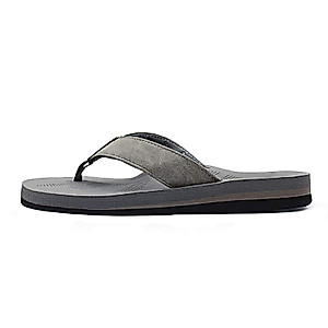 Men Sandals Flip Flop with Orthotic Arch Support Athletic Slide Sandals for Men with Soft Cushion Footbed