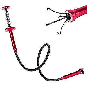 Bendable Flexible Magnetic Pickup Tool, 24'' Four Claw Grabber Tool, Accurate Pick Up In Narrow Space for Engine Bay/Home Sink/Drain/Earring/Keys/Metal Objects (Magnetic orientation)