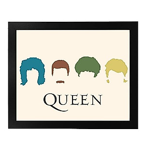 Queen Band - Silhouette Music Wall Art Decor, This Ready to Frame Vintage Music Poster Print is Perfect For Music Room, Office, Studio, And Man Cave Room Decor Aesthetic, Unframed - 8 x 10”