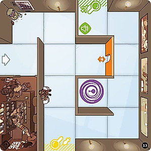 Sit Down! Magic Maze - Real-Time Gameplay, Move the 4 Characters Through the Mall Before the Timer Runs Out - Co-operative, Everyone Has a Different Power, 1-8 players, 15 mins, Ages 8+, Medium
