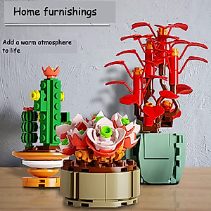 Blind Box Toys , Flowerpot Building Blocks , Mystery Boxes Assembling Toys, Create Have Fun Building Block Decorate Gift