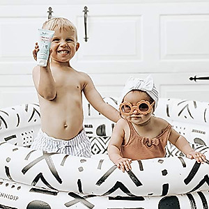 Babo Botanicals Baby Skin Mineral Sunscreen Lotion SPF 50 Broad Spectrum - with 100% Zinc Oxide Active – Fragrance-Free, Water-Resistant, Ultra-Sheer & Lightweight - 3 fl. oz.