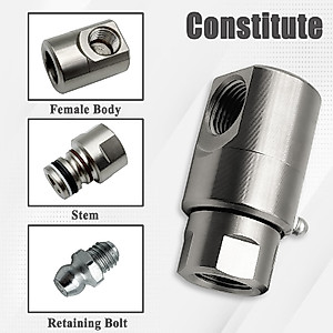 5024-Ni-AL 1/2 Inch Hose Reel Swivel Fitting Replacement, Swivel Fitting for Hose Reel 9SS8FP50XFP50-Ni-AL