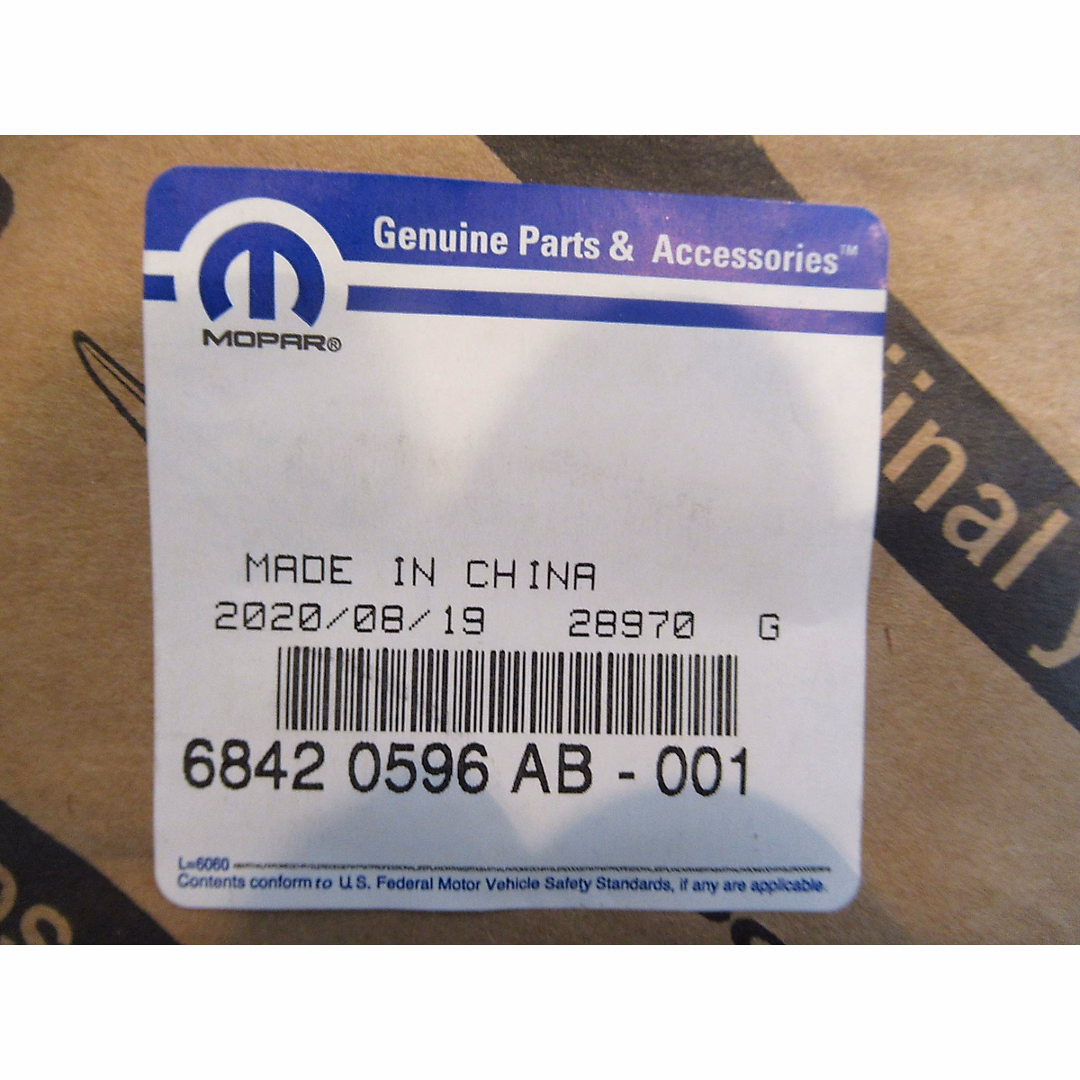 2020-2021 Dodge Challenger Rear Spoiler Scat Pack Nameplate New Mopar OEM