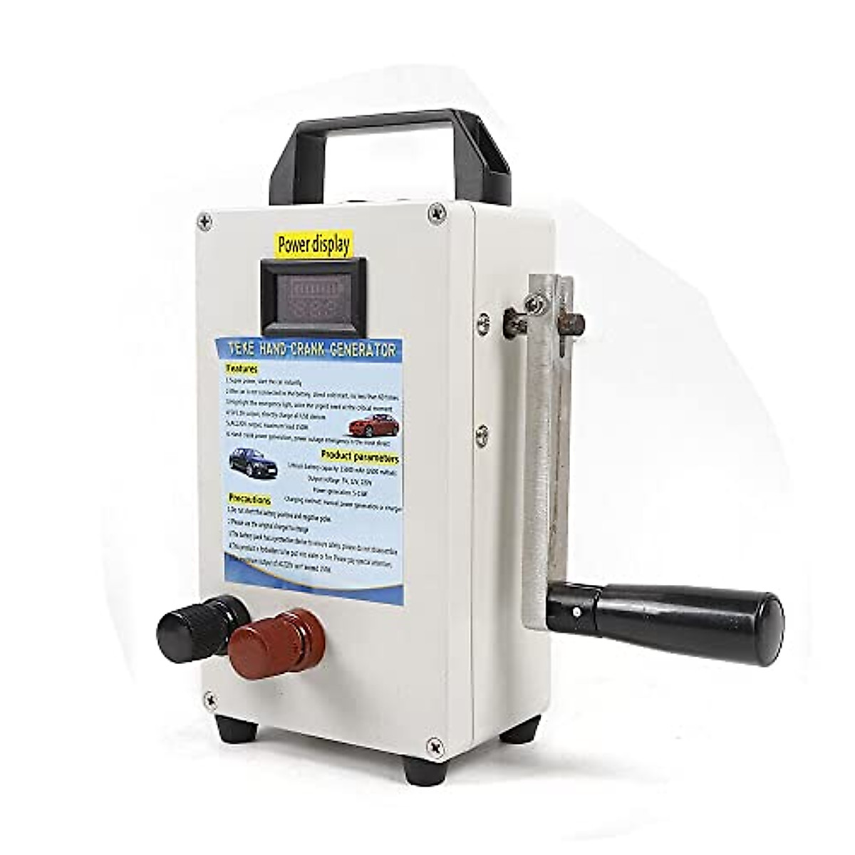 Hand Crank Generator with USB Charger 150W Outdoor Travel Camping Portable Emergency Power Supply Phone Charger USB Charging Generator Generation Storage (with Vehicle charging)