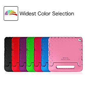 Fintie Kids Case for iPad 9th / 8th / 7th Generation (2021/2020 / 2019) 10.2 Inch - Shockproof Light Weight Handle Stand Case, Also Fit iPad Air 3 10.5" (2019) / Pro 10.5" (2017), Red