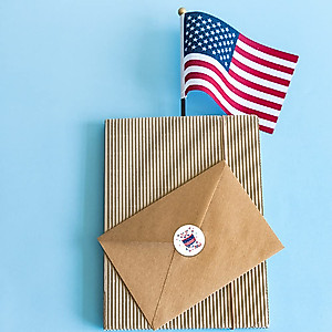 FLYAB Independence Day Labels sticker,1.5" Happy 4th of July stickers, Patriotic Sticker for candy Envelope Seals Card Gift Wrap kids classroom Fourth of July Party Favor Decorations