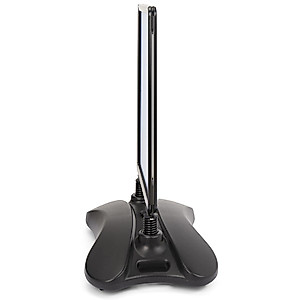 Displays2go Outdoor Sidewalk Snap Open Sign Frame, Wheeled Base, 22x28-Inches, Double-Sided, Black (PS1528BLK)