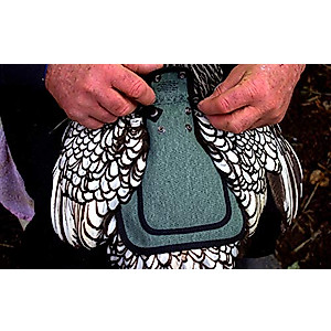 DOWN UNDER OUTDOORS Premium Chicken Saddle, Adjustable Straps to Suit Medium and Large Hens, Poultry Saver, Protector, Apron, Supplies, Products and Equipment, Including Shoulder Cover (Green)
