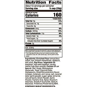 Gardetto's Snack Mix, Roasted Garlic Rye Chips, 14 oz