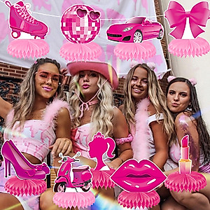 Pink Girls Birthday Decorations Pin The Crown on The Princess Doll Disco Bachelorette Birthday Party Decoration for Pink Girls Doll Theme Party Western Cowgirl Birthday Bridal Shower