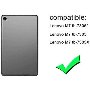 FIEWESEY For Lenovo Tab M7 Case,For Lenovo Tab M7 Gen 3 Case,Heavy-Duty Drop-Proof Shock-Resistant Rugged Hybrid case(Built-in Stand)for Lenovo Tab M7 Gen 3/M7/TB-7305F/TB-7305I/TB-7305X(Black/Black)