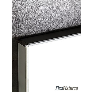 Fine Fixtures Compacto Small Bathroom Vanity Set with Sink -Wall-Mounted Cabinet- Sink top, and Mirror Included (White)