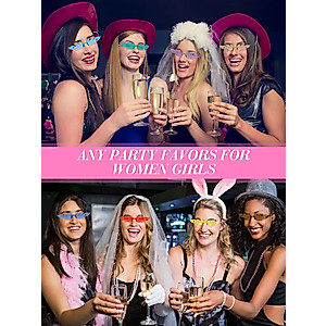 Dunzy 12 Pairs Fire Shaped Sunglasses Rimless Flame Glasses Wave Fire Y2K Glasses Frameless Eyewear(Stylish Colors)