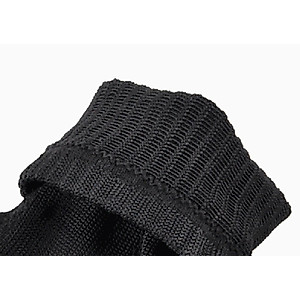 Socks Knee High Basketball Socks Men Long Soccer Hockey Baseball Athletic Hose (New Black)