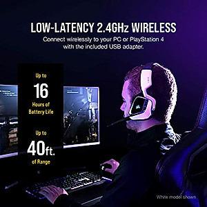 CORSAIR VOID RGB ELITE Wireless Gaming Headset – 7.1 Surround Sound – Omni-Directional Microphone – Microfiber Mesh Earpads – Up to 40ft Range – iCUE Compatible – PC, Mac, PS5, PS4 – Carbon