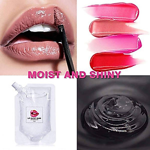 Skynest Lip Gloss Base, DIY Lip Gloss Moisturizing, Non-Sticky, Vegan Lip Makeup Oil(1Pack 50ML+3 Packs 20ML)