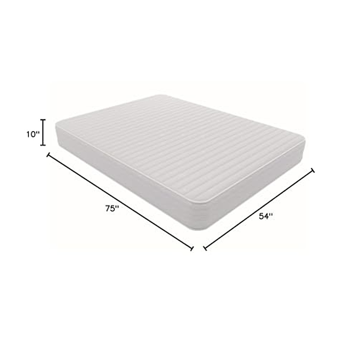 Signature Sleep Contour Plus 10-Inch Reversible Mattress, Full
