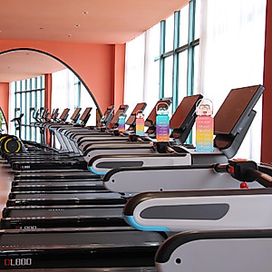 64 oz Water Bottle with Straw 3PCS Half Gallon Water Bottle with Time Marker Large Resuable Cut Motivational Water Bottle for Gym Sports Big Circle Pink Water Bottles with Handle (gradient blue)