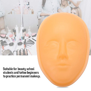 Tattoo Practice Skin Head 5D Eyebrow Eyebrow Practice Skin Silicone Practice Skin Tattoo Mannequin Training Head Face For Beginners[2#]