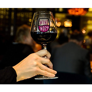 Twerp Funny Wine Glass Markers | Stickers for Stemless Wine Glasses | Set of 12 Static Cling, REUSABLE Stickers | Funny Wine Party Supplies | Great Alternative to Wine Charms