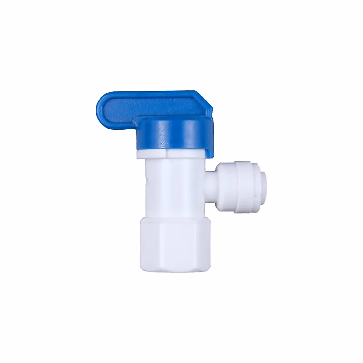 PureSec Water Storage Tank Ball Valve 1/4 inch O.D.RO Tubing x 1/4 inch female pipe thread Push-Fit Elbow Shut-Off Valve