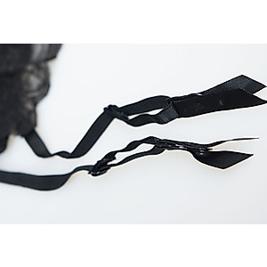 TVRtyle Black Lace Sexy Women Metal Clips Garter Belts For Stockings,Black, Small