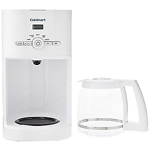 Cuisinart DCC-1120 12-Cup Classic Programmable Coffeemaker, White, 12-Cup, Programmable