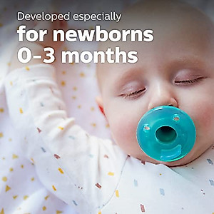 Philips AVENT Soothie Pacifier, Blue, 0-3 Months, 4 Pack, SCF190/43