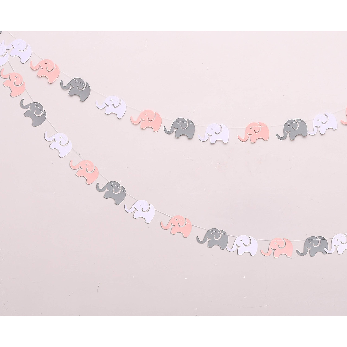 luckylibra Baby Girl Baby Shower Decorations, It is a Girl Banners and Paper Lantern Paper Flower Pom Poms （Pink White Grey）