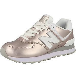 New Balance Women's 574 V2 Liquid Glow Sneaker, Rose Gold/White, 6