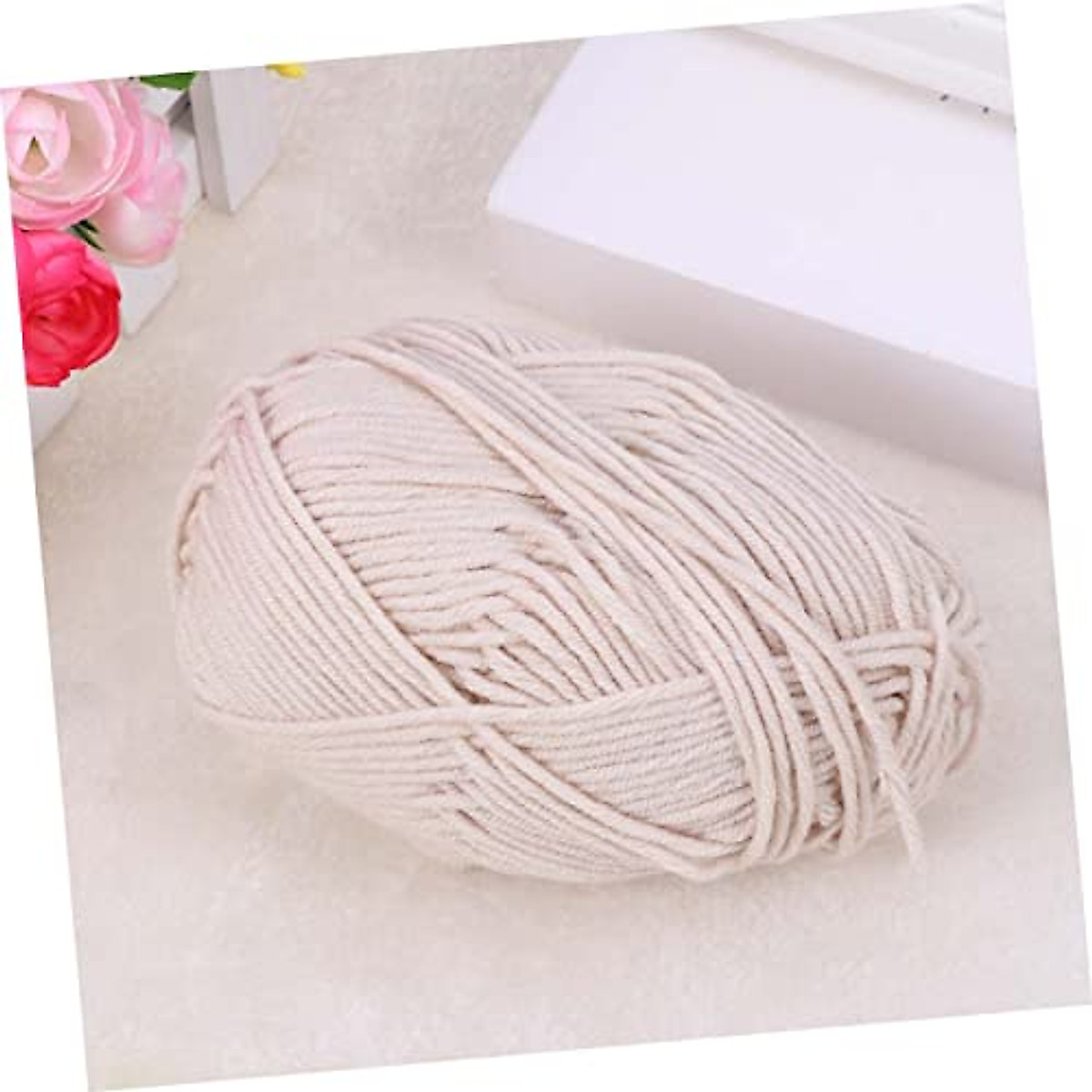 EXCEART Chunky Yarn Fuzzy Yarn Knitting Yarn Cone Thick Knitting Yarn Crochet Thread Line Doll Frosting Suite Soft Cotton Yarn for Knitting Yarn Soft Thick Yarn Acrylic Yarn Crochet Kit