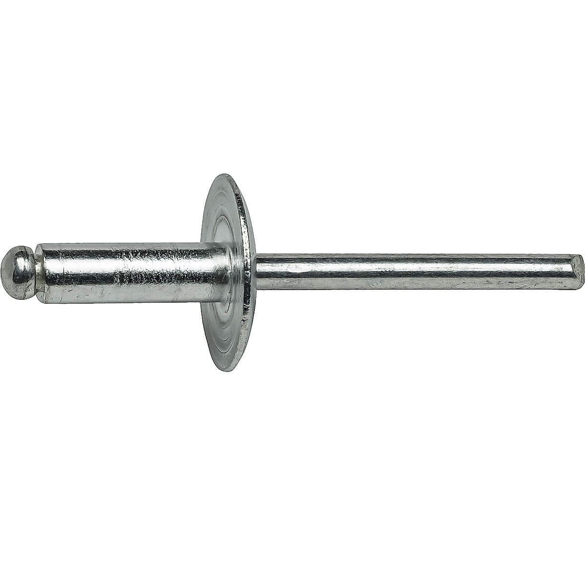 Large Flange Pop Rivets 1/8" x 3/16" All Aluminum Dome Head Blind 4-3 Gap .126" - .187" Quantity 100 by Fastenere