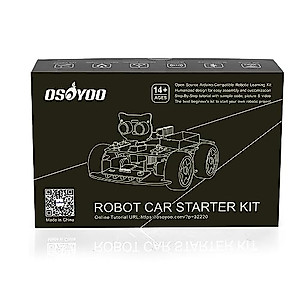 OSOYOO Robot Car Starter Kit for R3 | STEM Remote Controlled Educational Motorized Robotics for Building Programming Learning How to Code | IOT Mechanical DIY Coding for Teens Adults