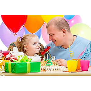 Lovelyshop 3D White & Brown Teddy Bear Birthday Candles Cake Topper, Assorted Candles for Party 2 3/4", 2pc