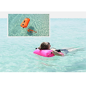 Naturehike Swim Buoy Inflatable Swimming Tow Float Difting Bag Dry Bag Water Sport Storage Bag(Orange)