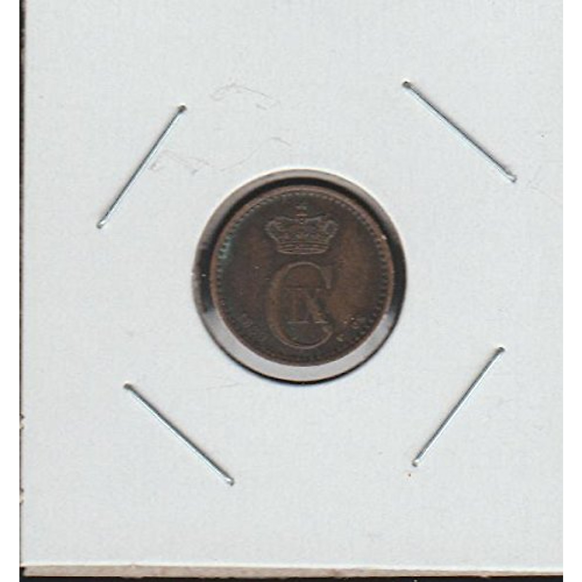 1880 SE Crowned Monogram Penny Choice Extremely Fine