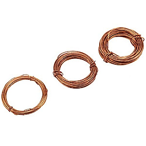 Amatted Bonsai Tool Set, 20 Pcs 4.5cm Round Bonsai Pot Bottom Grid Mat Mesh and 3 Roll Anodized Aluminum Wire Soft DIY Jewelry Crafts Versatile Painted Metal Cord for DIY Jewelry Craft Making