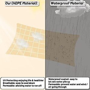 COOLBOYS 10'x10'x10' Sun Shade Sail Triangle UV Block Sun Shade Canopy for Patio Backyard Lawn Garden Outdoor, Terra