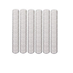CFS – 6 Pack Deluxe String Wound Sediment Filter Cartridges Compatible with 38478 Models – Remove Bad Taste & Odor – Whole House Replacement Water Filter Cartridge, White