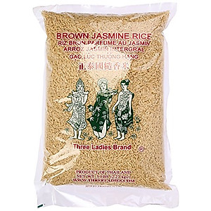 Three Ladies Brown Jasmine Rice 5 lbs