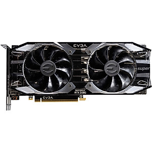 EVGA GeForce 08G-P4-3183-KR, RTX 2080 Super XC Ultra, Overclocked, 2.75 Slot Extreme Cool Dual, 70C Gaming, RGB, Metal Backplate, 8GB GDDR6