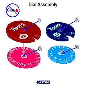 LITKO Character Health & Experience Dials Compatible with Gloomhaven Board Game (2)